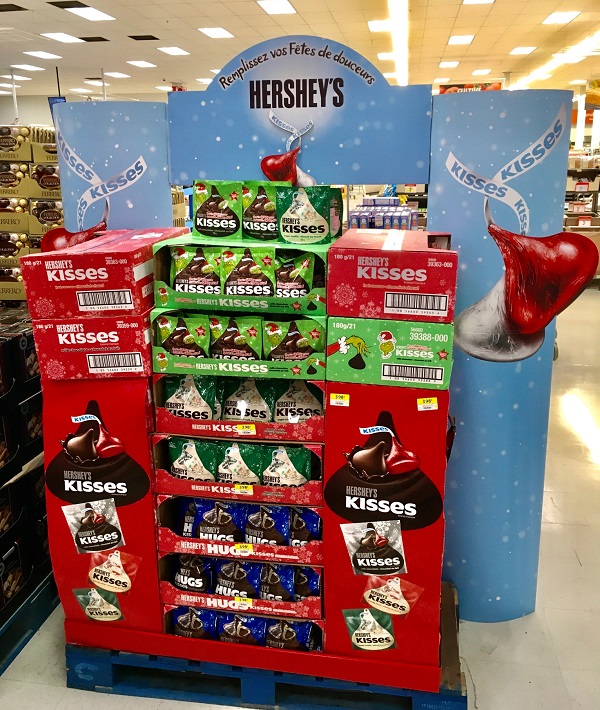 Hershey is making sure it’s impossible to miss its Kisses in store ...